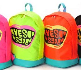 Big Mouth Yes Pattern Bag Candy Fluorescent Color Backpack (ssnb0030 ...