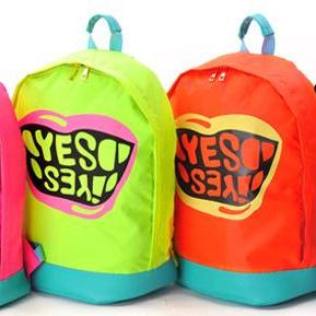 Big Mouth Yes Pattern Bag Candy Fluorescent Color Backpack (ssnb0030 ...