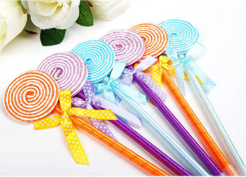 6 Pcs Creative Lollipop Ball-point Pen (wjb0006) on Luulla